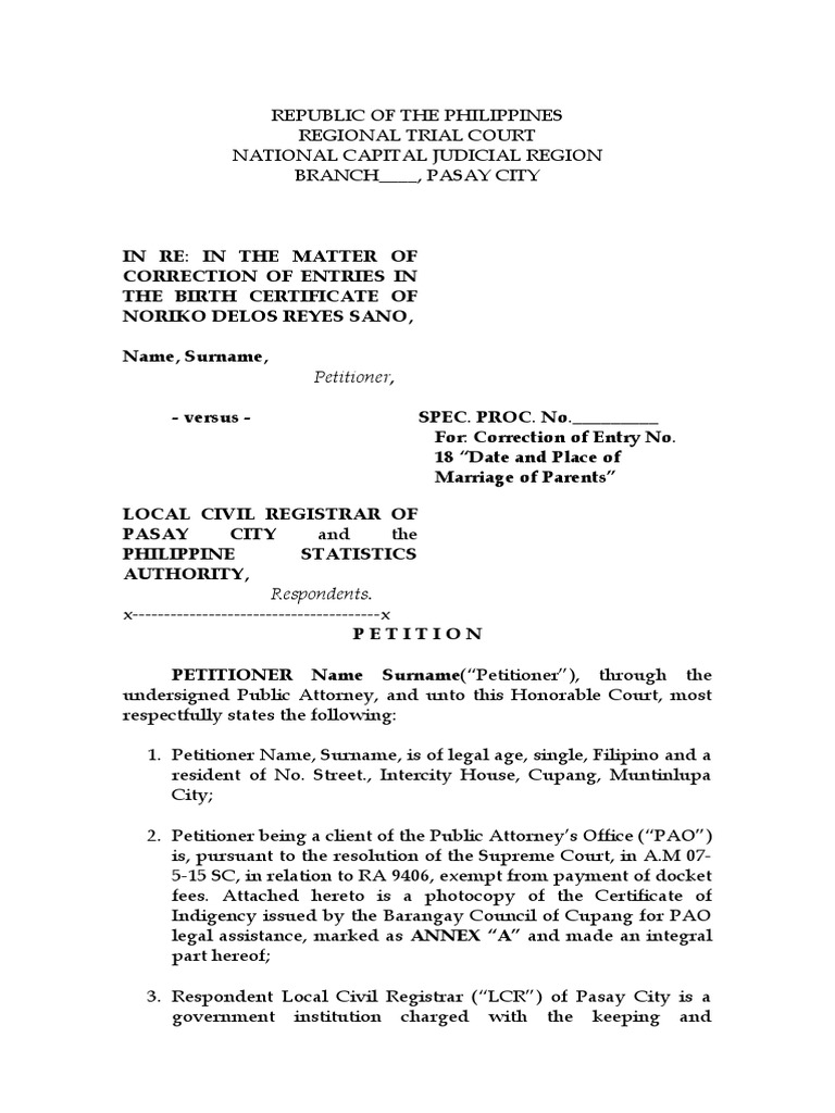 Correction-of-entry | PDF | Government | Courts