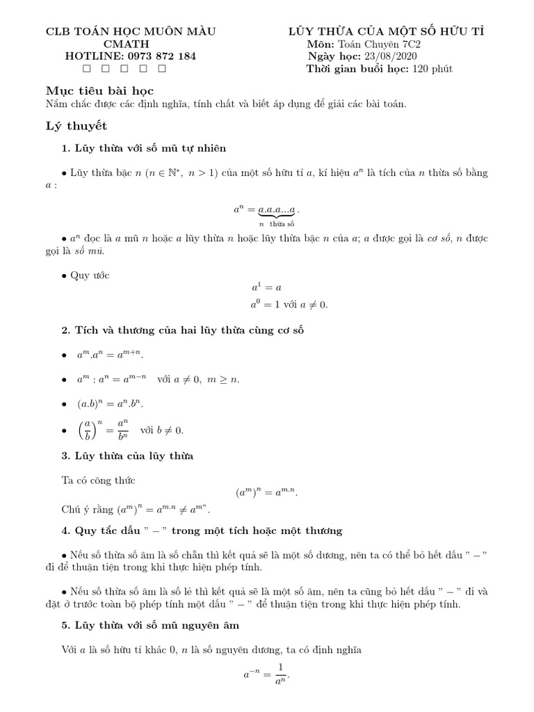 (L7C220) 23 08 2020 Luy Thua So Huu Ti | PDF