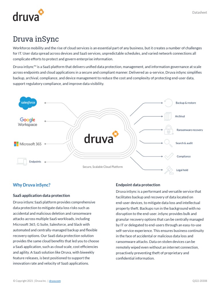 Why Druva Insync? | Download Free PDF | Cloud Computing | Software As A ...