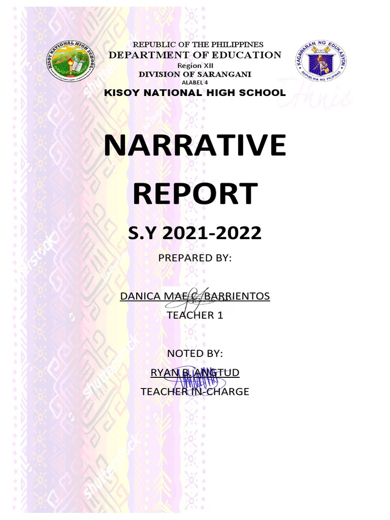 Example Of Narrative Report About Tree Planting