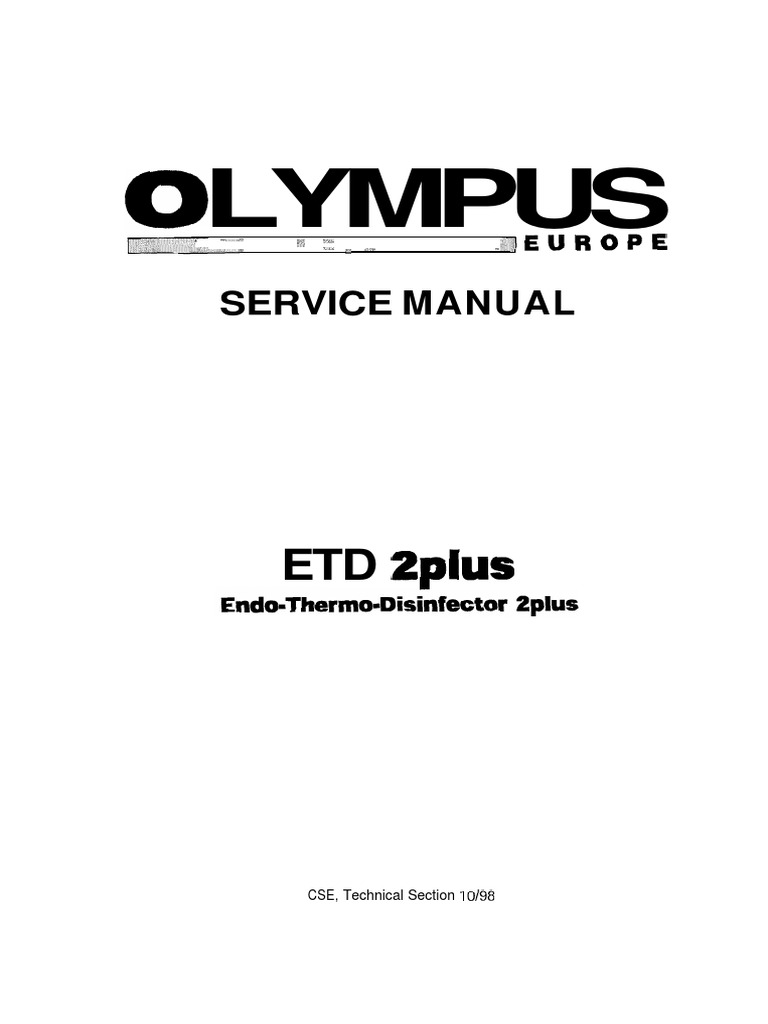 Olympus Service Manual Overview | PDF | Water | Microcontroller