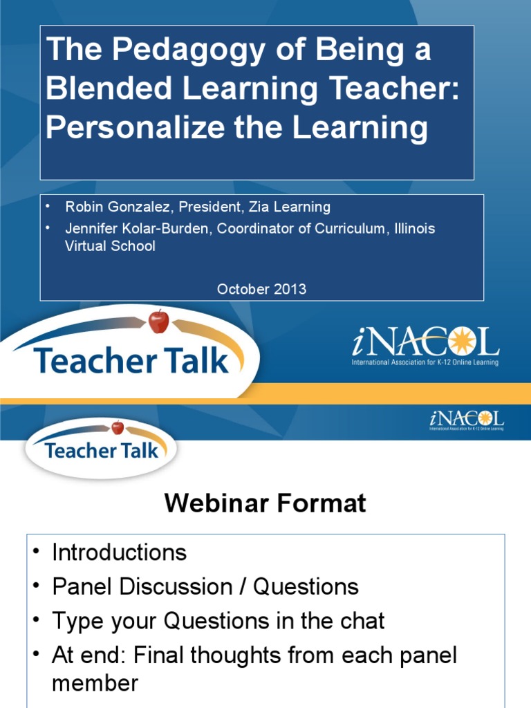 Blended Learning Pedagogy Insights | PDF | Educational Technology ...