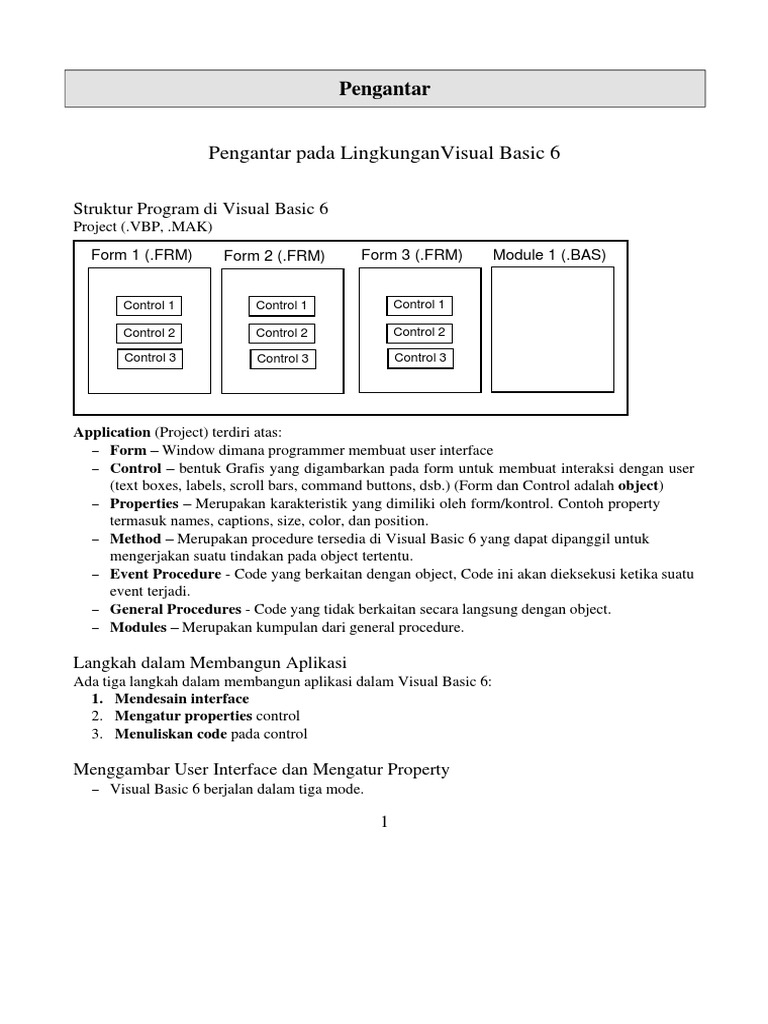 Percabangan Pada Pemrograman Visual Basic | PDF
