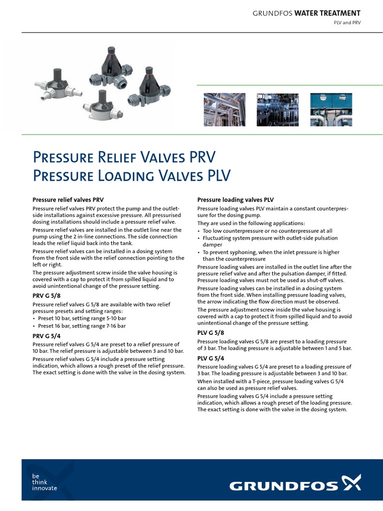 Overview of PRV and PLV Systems | PDF | Valve | Pump