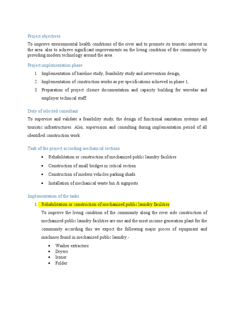 Mechanical Works Inception Report | PDF | Bridge | Economies