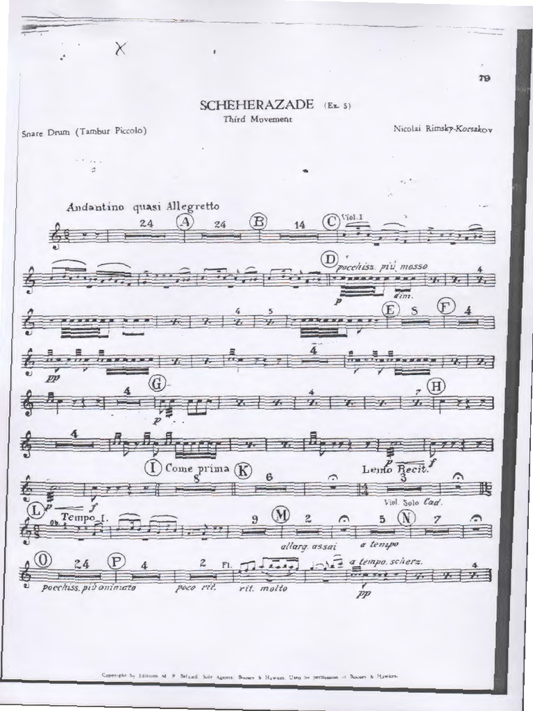 Korsakov - Scheherazade Tamburo | PDF
