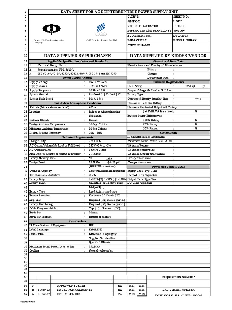 Datasheet for AC UPS Rev 0 | PDF | Power Inverter | Alternating Current