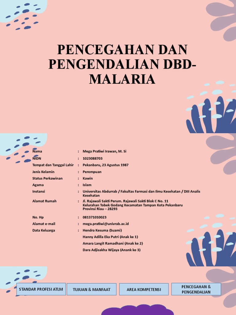 Pencegahan Dan Pengendalian DBD Malaria | PDF