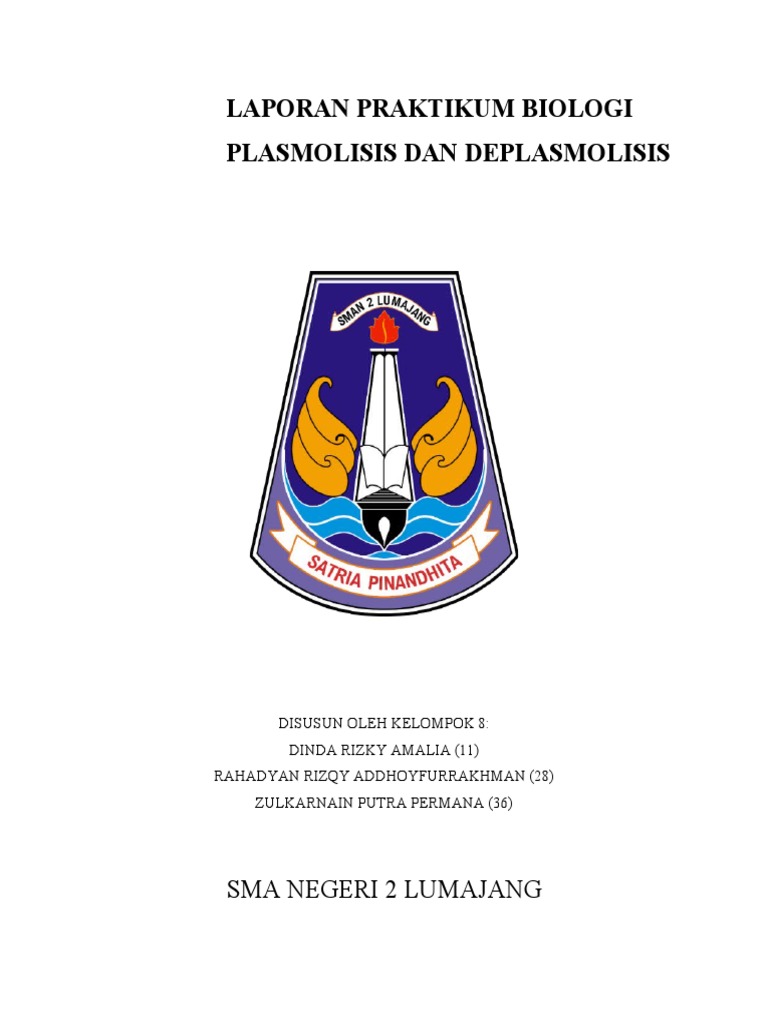 Laporan Biologi Plasmolisis Kelompok 8 | PDF