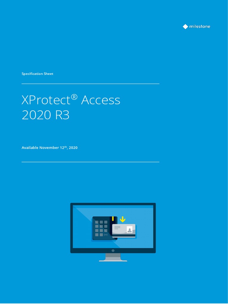 Xprotect Access 2020 R3: Specification Sheet | PDF | Access Control ...