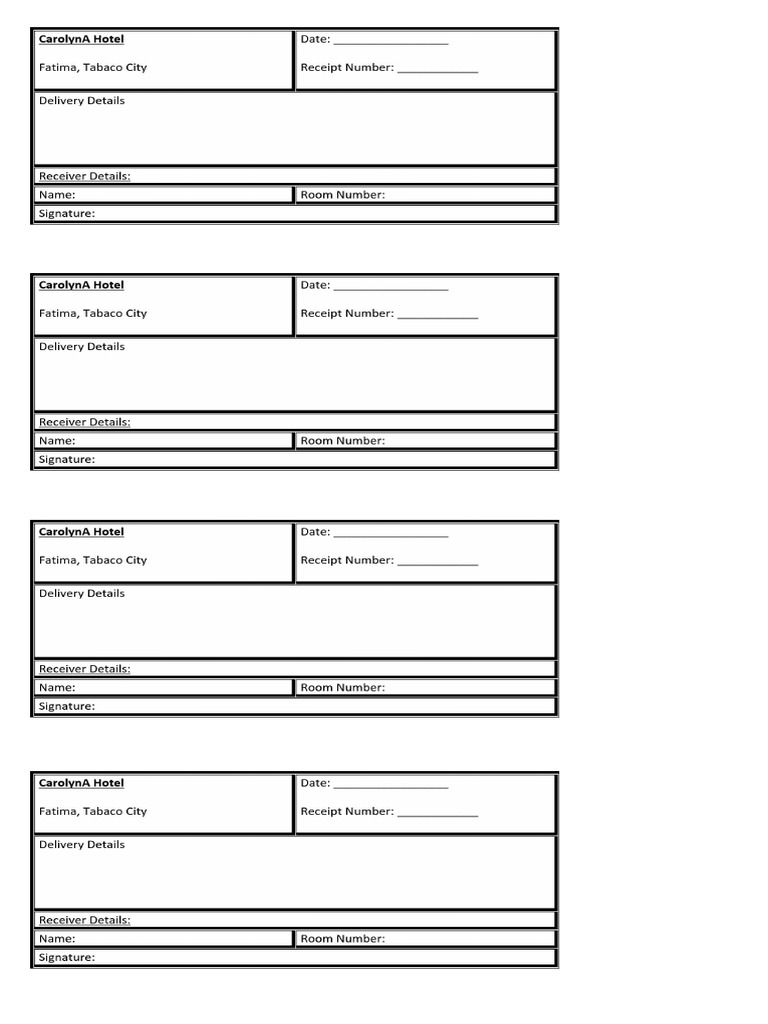 Laundry Receipt | PDF