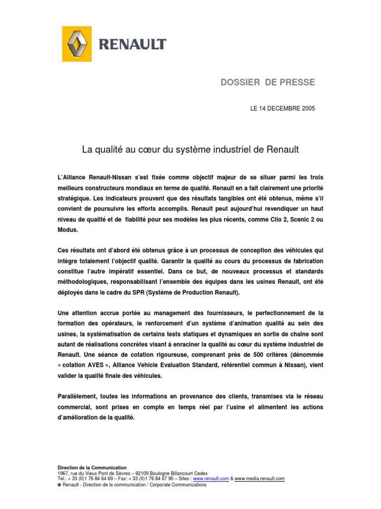 Renault | PDF | Renault | Voitures