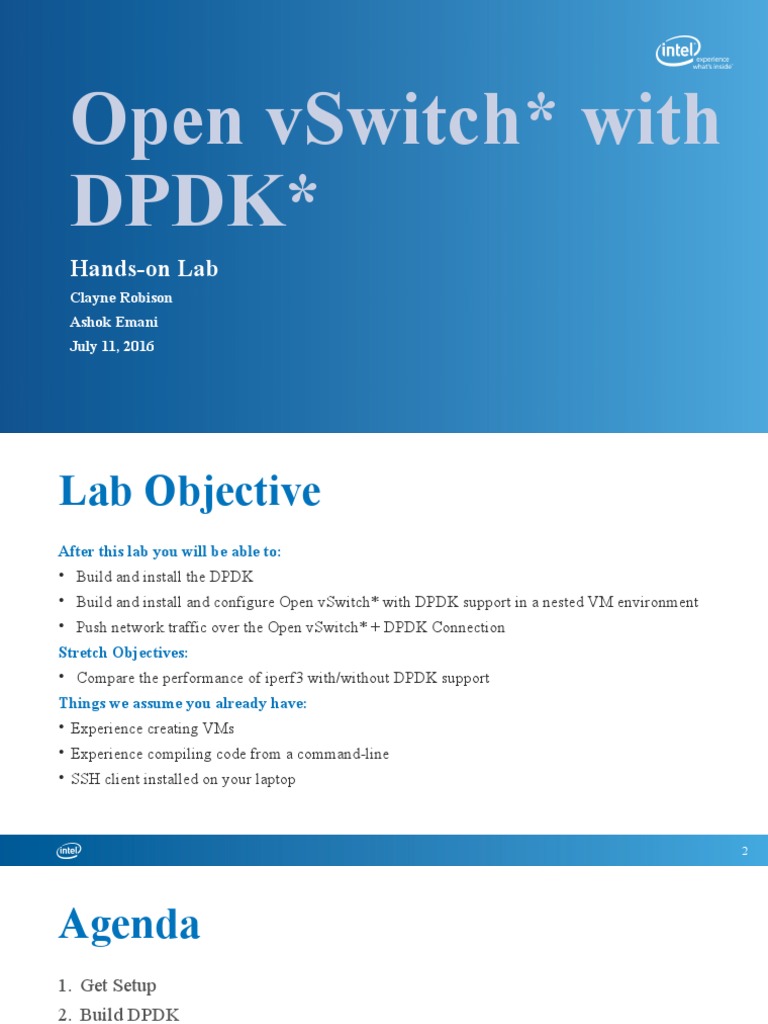Open Vswitch With DPDK : Hands-On Lab | PDF | Virtual Machine | Device Driver