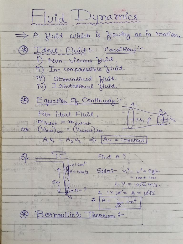 Fluid Dynamics | PDF | Classical Mechanics | Motion (Physics)