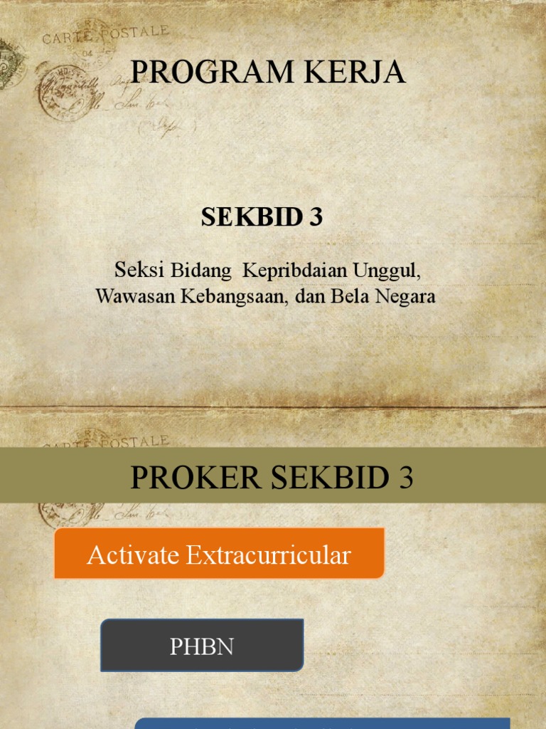 Proker - Sekbid - 3 Revisi | PDF | Sains & Matematika