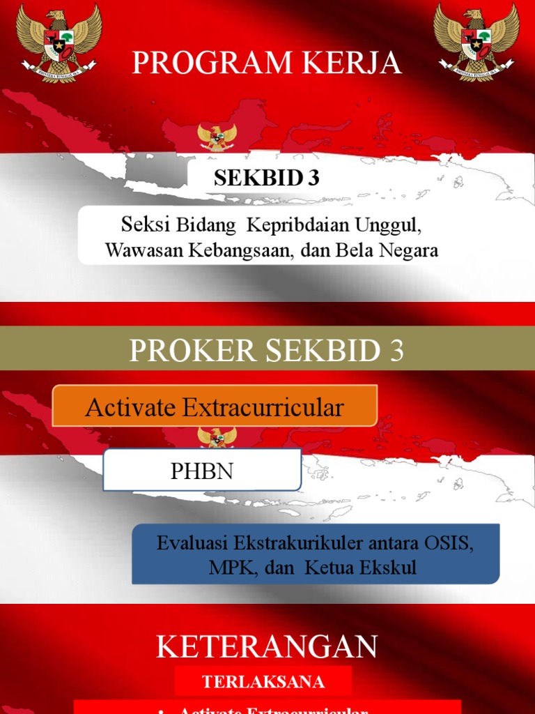 Program Kerja Sekbid 3 | PDF
