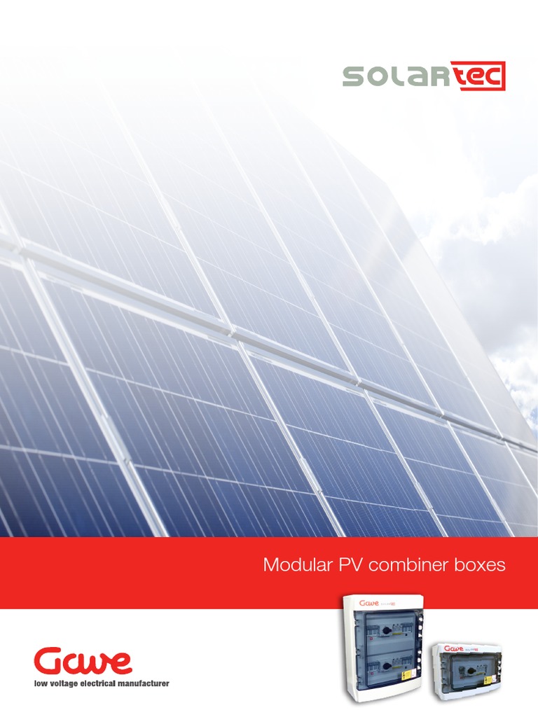 Modular PV Combiner Boxes | PDF | Photovoltaics | Fuse (Electrical)