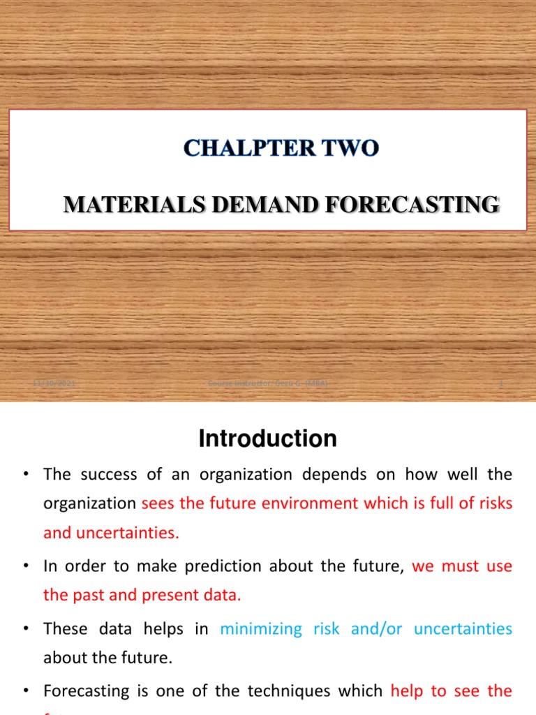 MM CH 2 | PDF | Forecasting | Regression Analysis