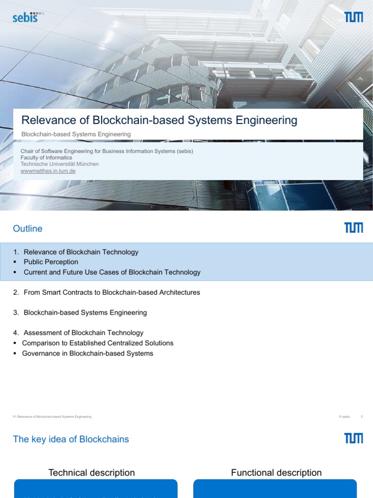 01 Relevance of Blockchain-Based Systems Engineering | PDF | Cryptocurrency | Computing