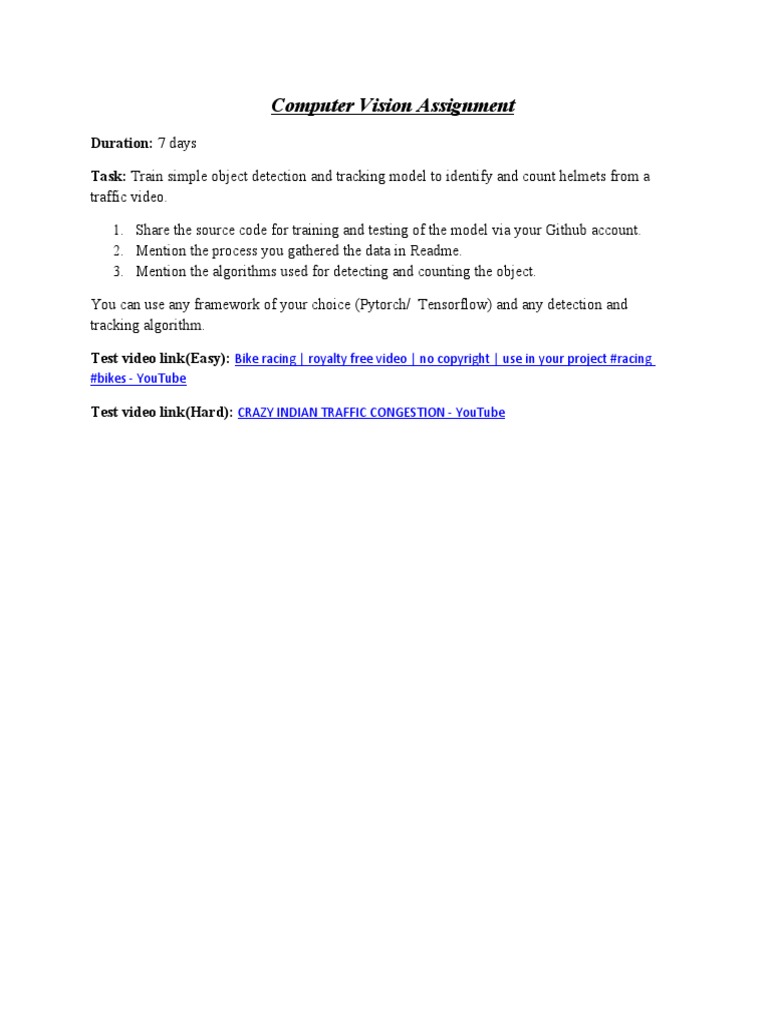 Computer Vision Assignment | PDF
