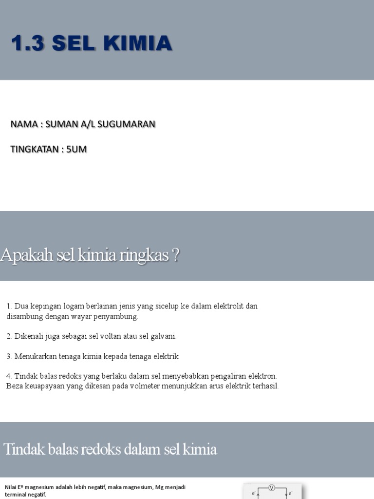 Sel Kimia | PDF