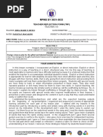 Complete TRF Reviewer | PDF | Educational Assessment | Teachers