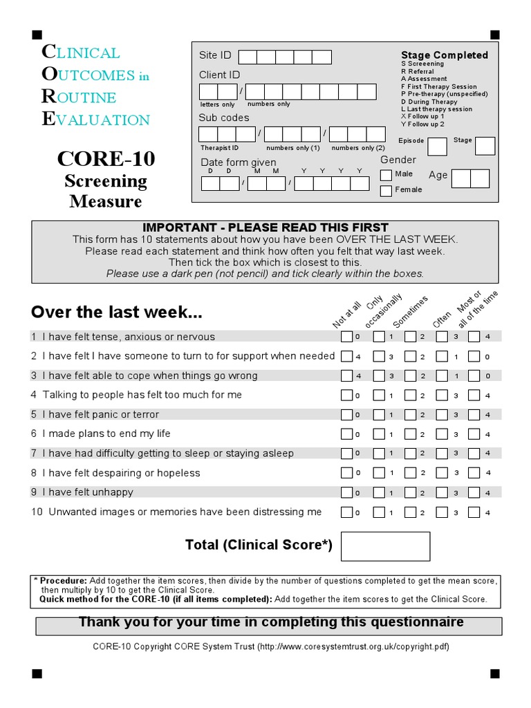 CORE10 | Download Free PDF | Psychology | Health Care