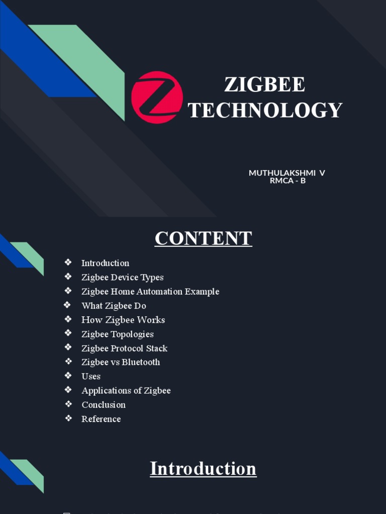 ZIGBEE TECHNOLOGY Final | PDF | Computer Network | Network Topology
