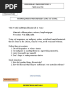 GRADE 5 Q1 PERFORMANCE TASK (AutoRecovered) | PDF
