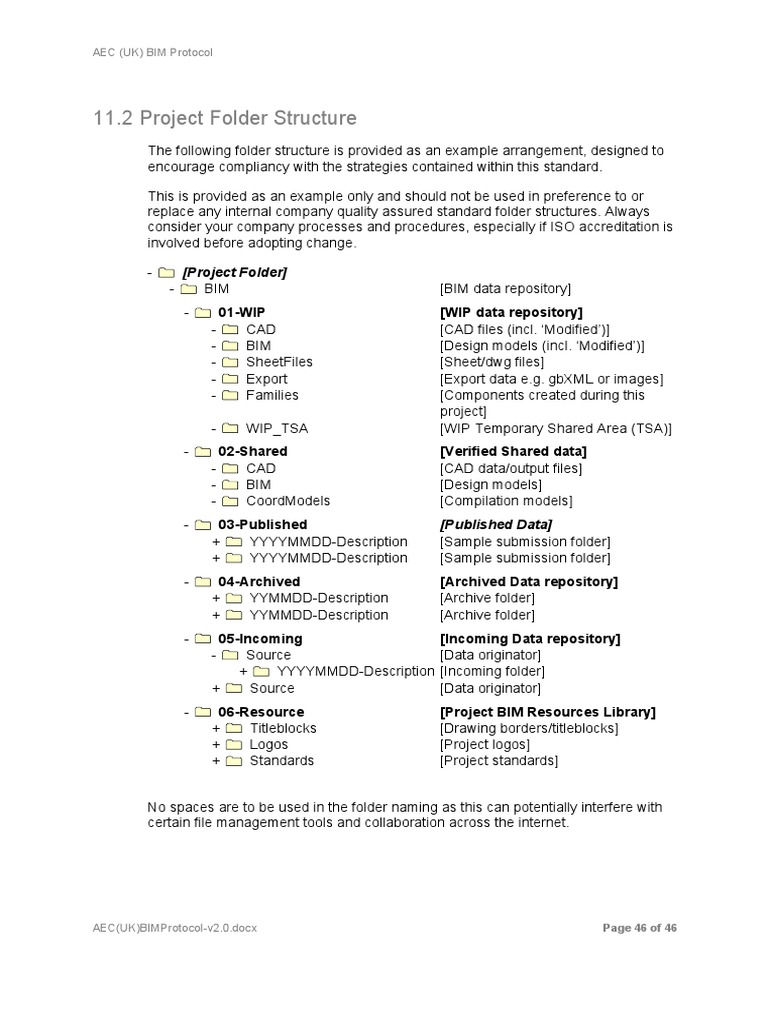 11.2 Project Folder Structure: AEC (UK) BIM Protocol | PDF | Building ...