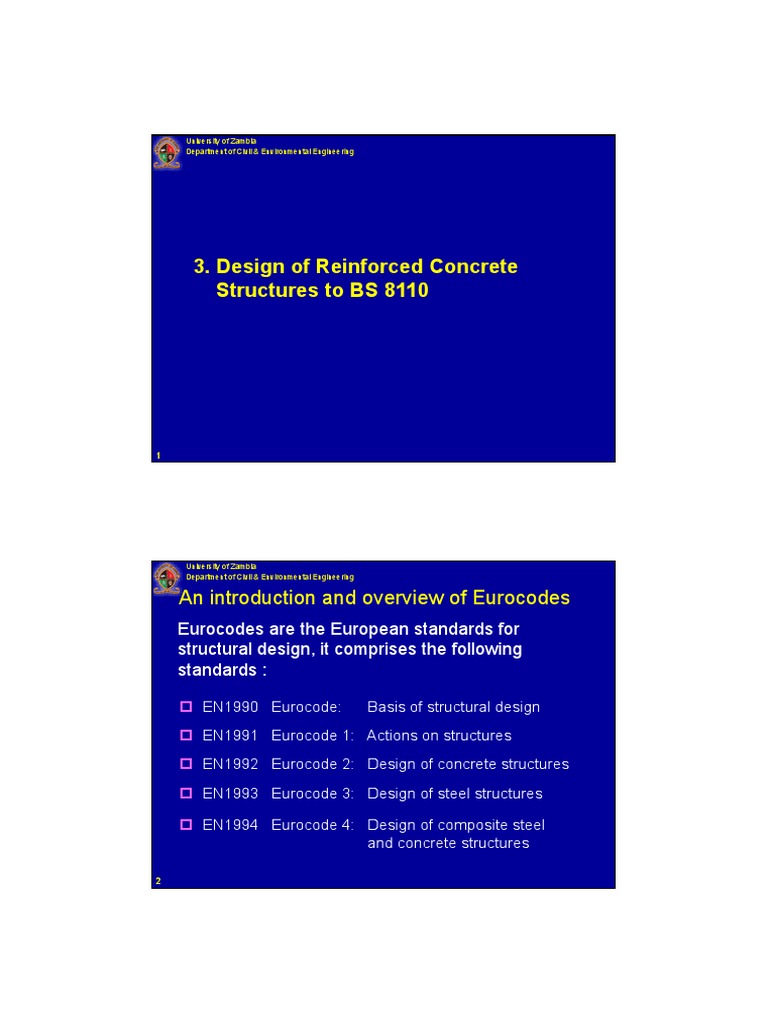 Design of Reinforced Concrete Structures To BS 8110: An Introduction ...
