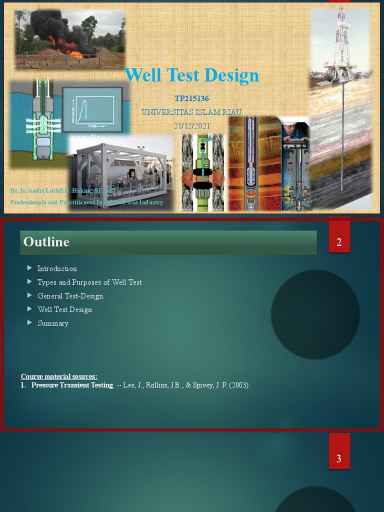 Well Test Design | PDF | Petroleum Reservoir | Pressure