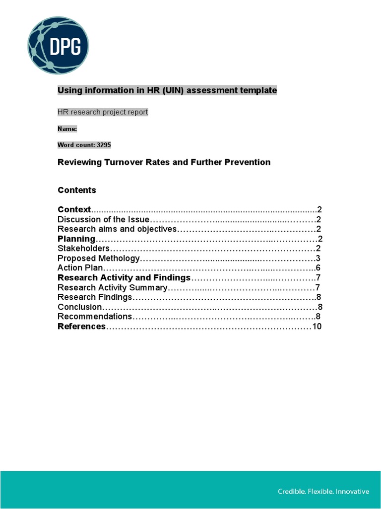 CIPD - Level - 5 - HR - UIN - Assessment - Template - v1.0 RESUBMISSION ...