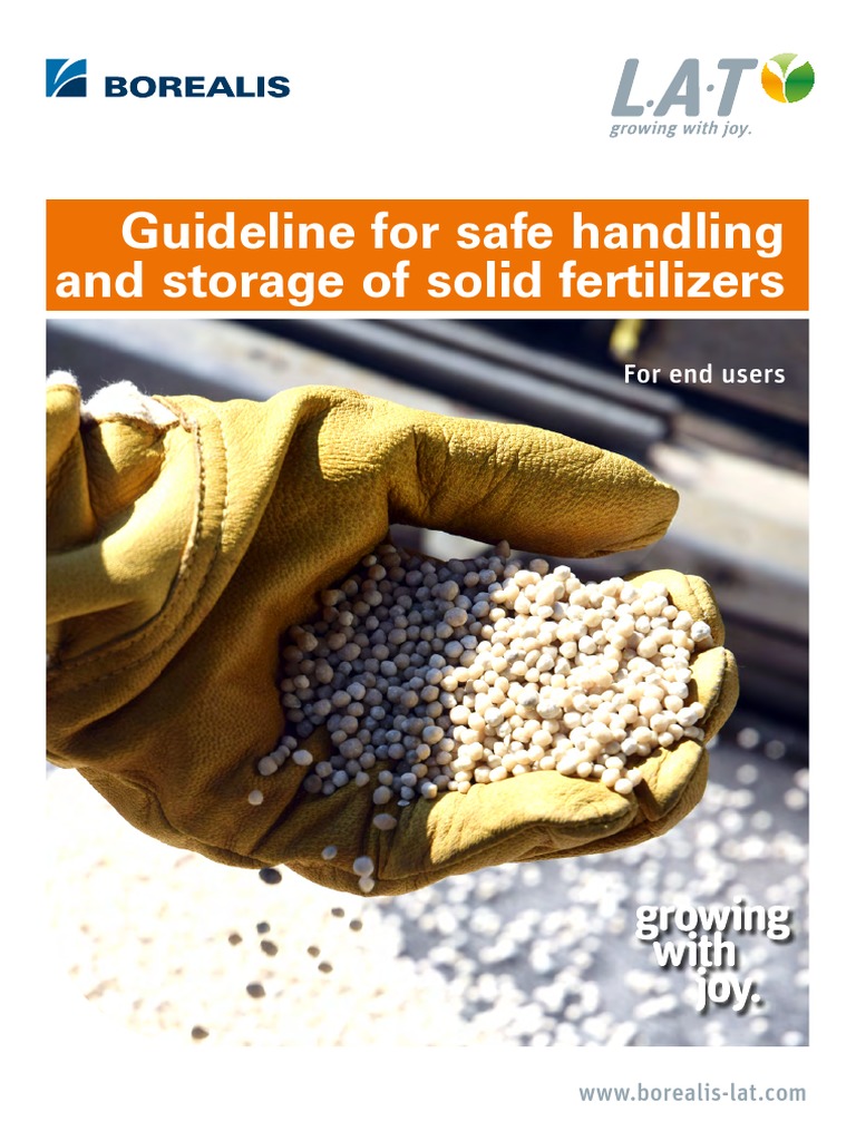 Safe Storage & Handling of Fertilizers | PDF | Fertilizer | Personal ...
