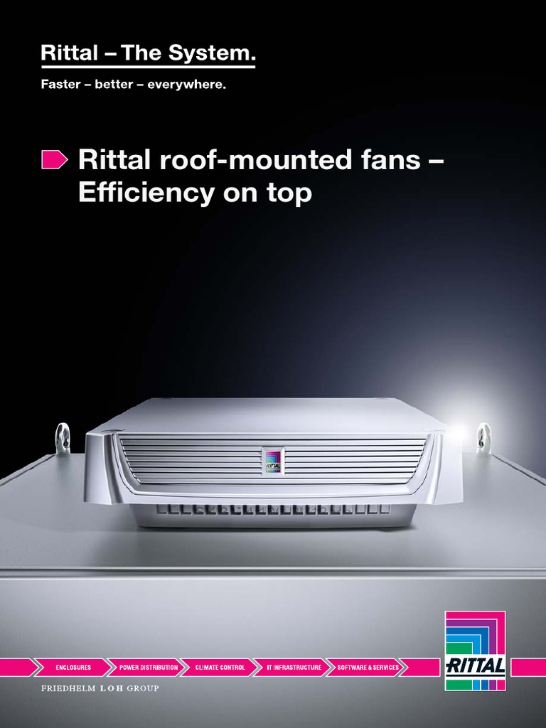 Rittal Roof-Mounted Fans - Efficiency On Top | PDF | Thermostat | Power ...