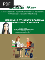 School Improvement Plan-Sample | PDF | Learning | Lesson Plan