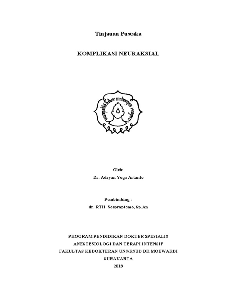 Tipus Komplikasi Neuraksial | PDF