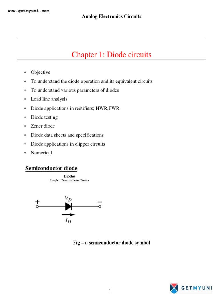 Electrical-Engineering Engineering Analog-Electronics Diode-Circuits ...
