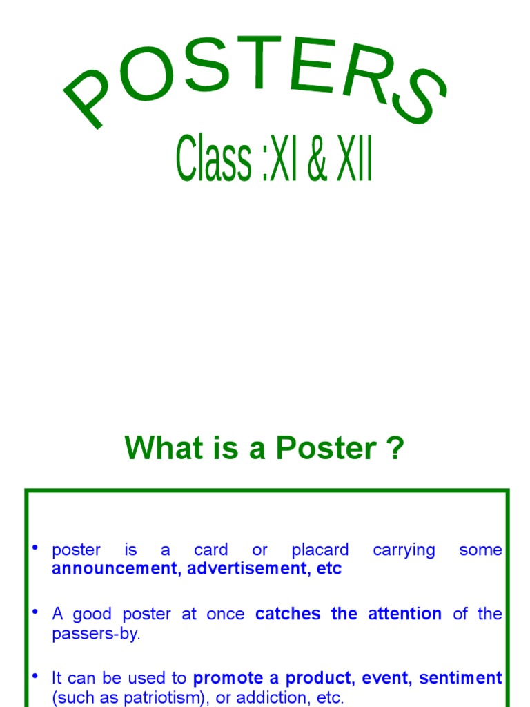 Poster Designing | PDF | Poster