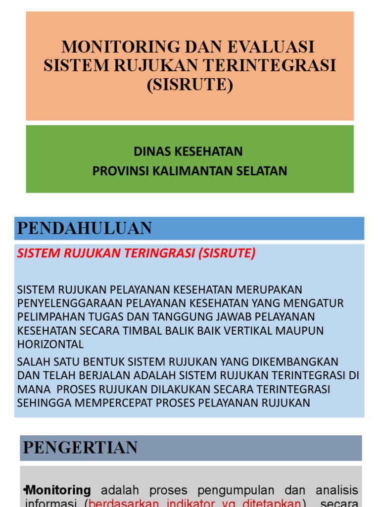 Monitoring Sistem Rujukan - Kasi Rujukan | PDF