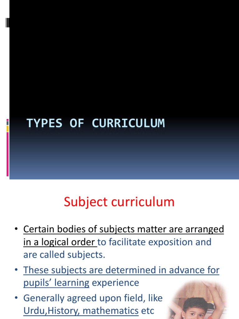 1.2,1.3-Types of Curriculum | PDF | Curriculum | Teachers