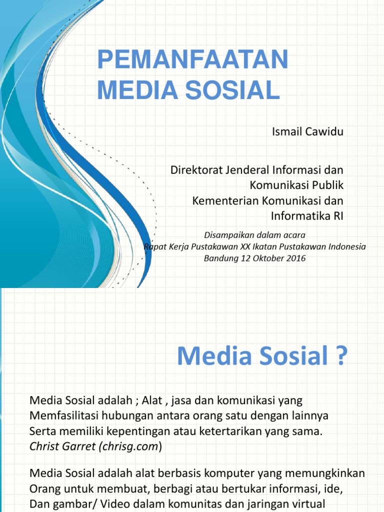 Pemanfaatan Media Sosial Ismail Cawidu | PDF