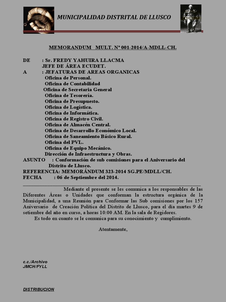 Memorando Multiple | PDF