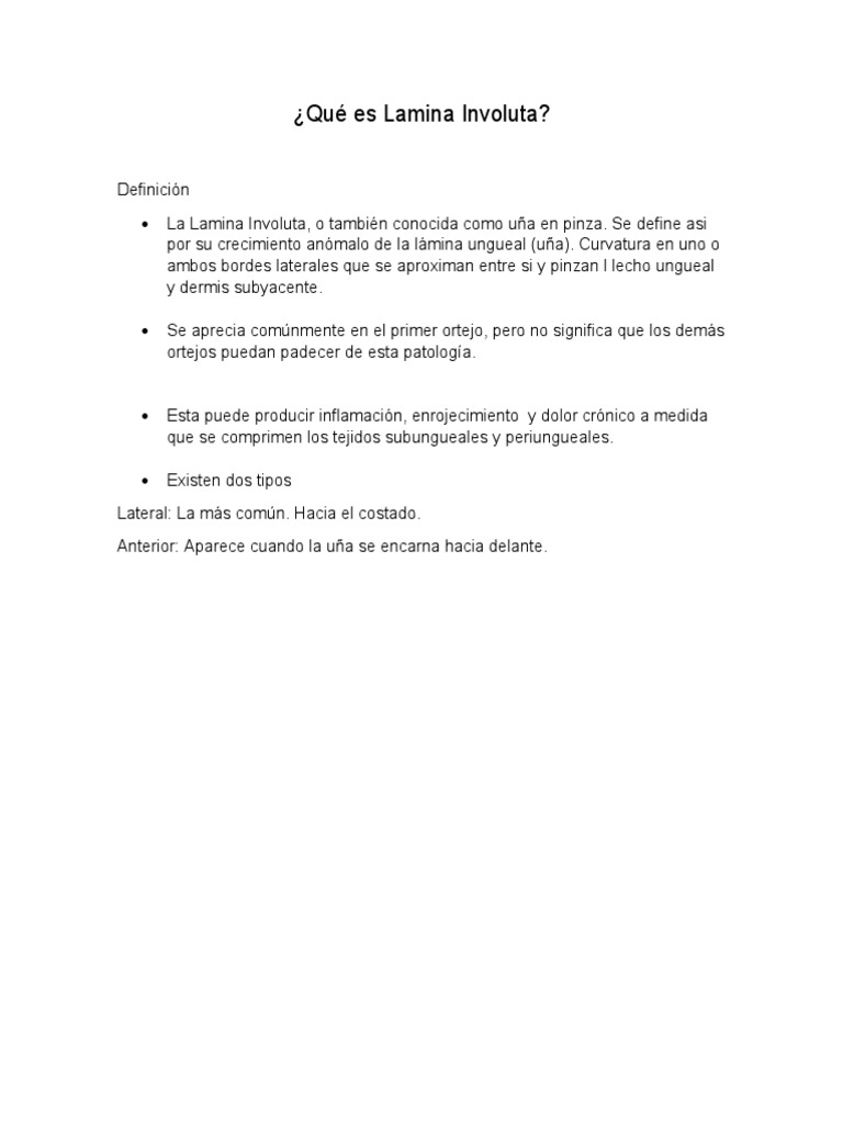 Qué Es Lamina Involuta | PDF