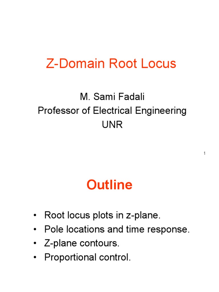 Z-Domain Root Locus Analysis Guide | PDF | Applied Mathematics ...