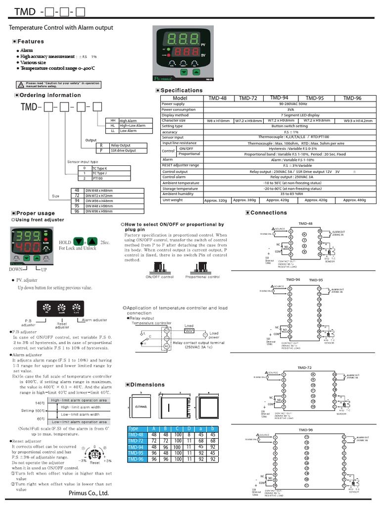Manual TMD-Series | PDF | Electromagnetism | Measuring Instrument