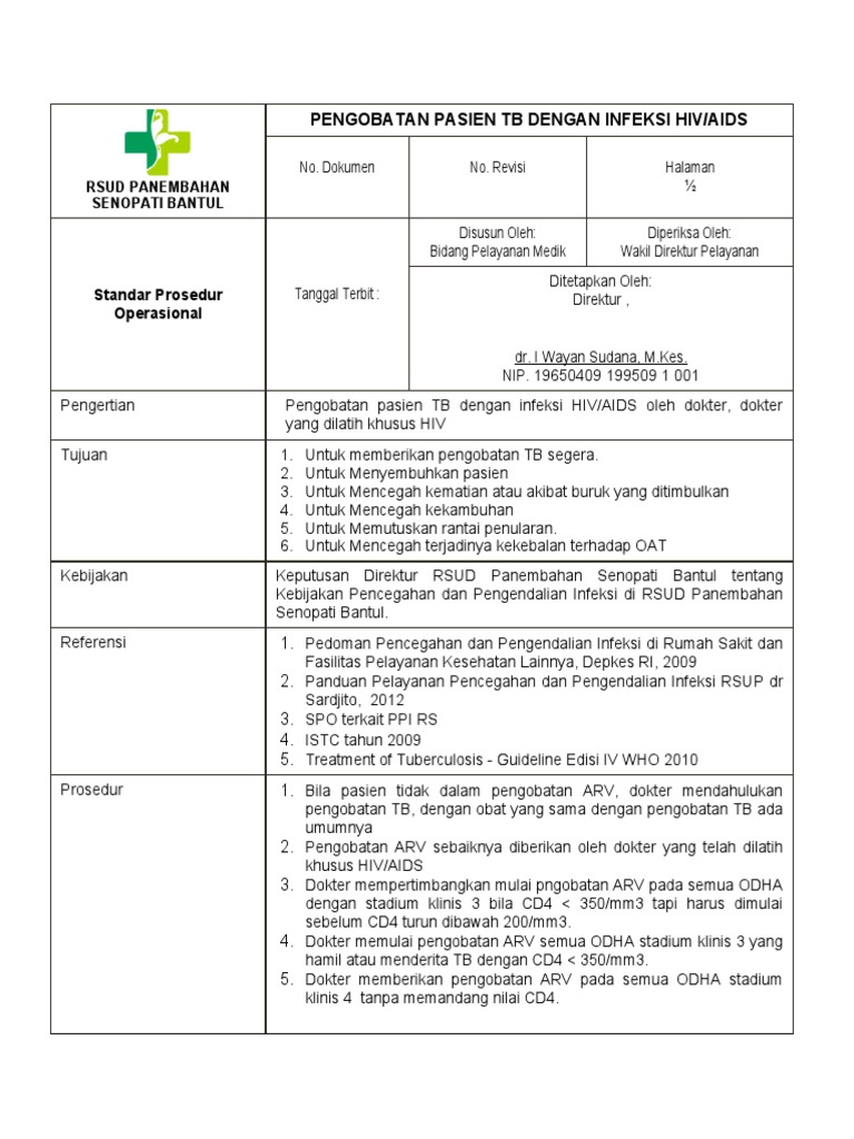 Pengobatan TB pada Pasien HIV/AIDS | PDF