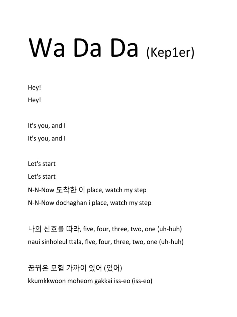 Wa Da Da | PDF
