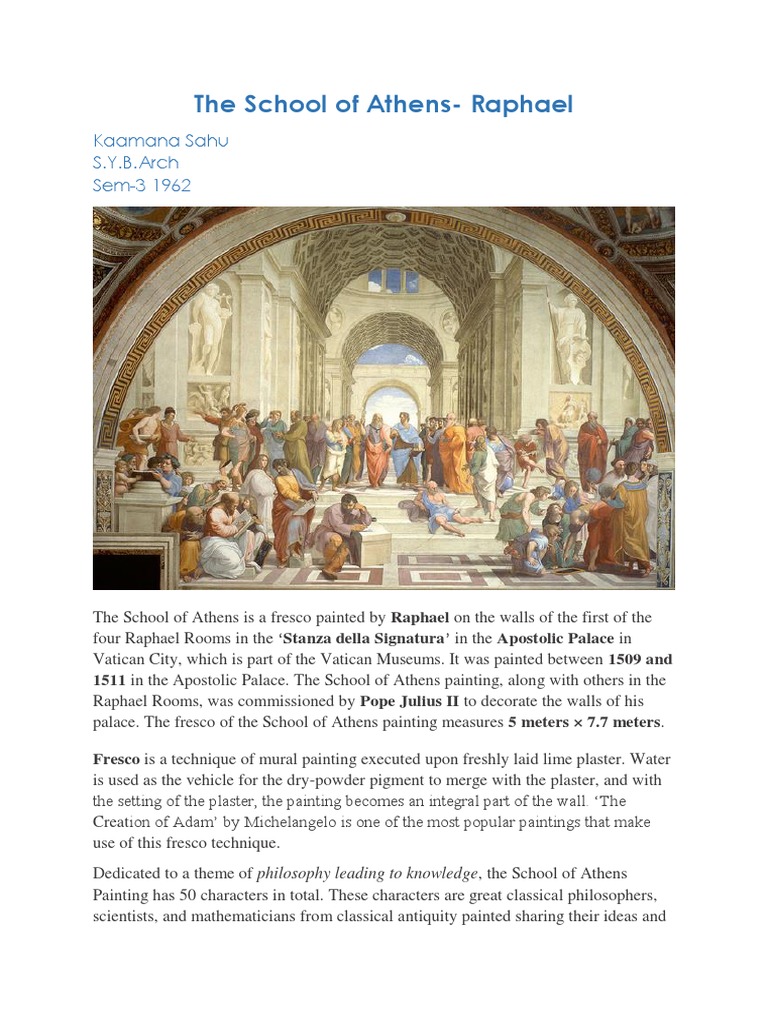 Analysis of Raphael's School of Athens | PDF | Classics