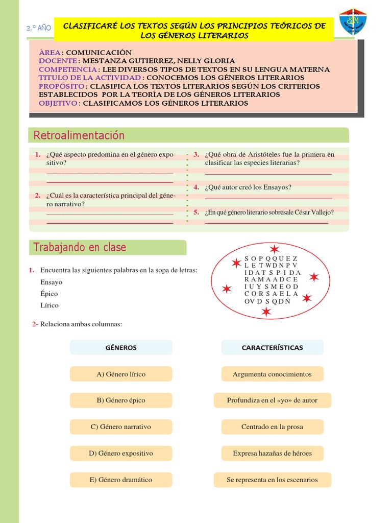 Literatura 2do Sec | PDF